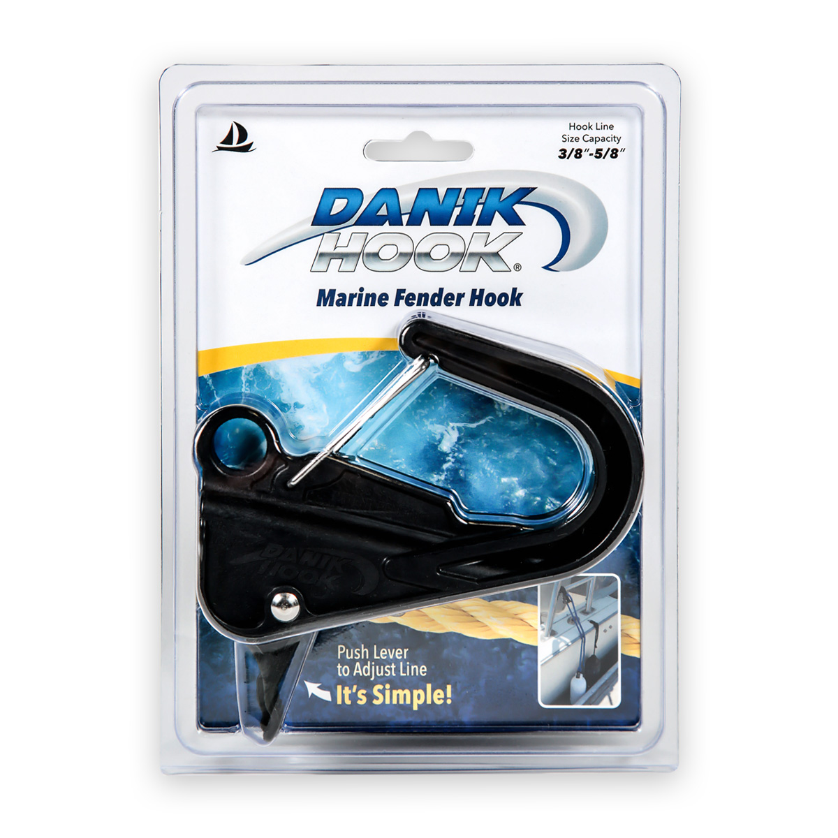 Danik Hook Marine Fender Hook – 3/8″-5/8″ - DeVere Corporation